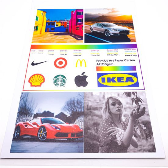 Print UV Poster Art Paper Carton A2 310 Gsm