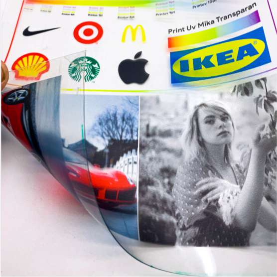 Print UV Mika Transparan